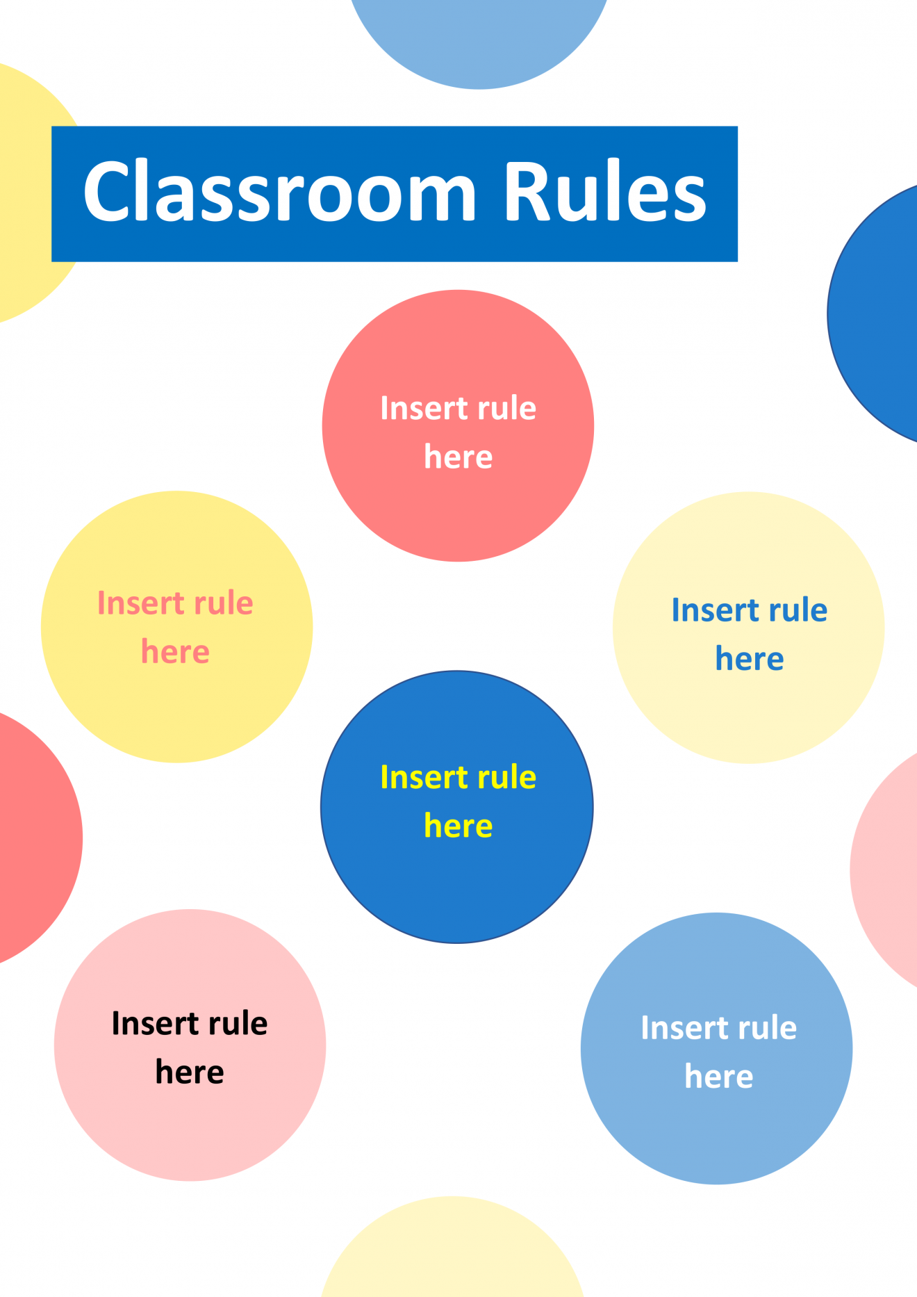 Classroom Rules Template | An Nasihah Publications