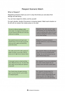 Respect Scenario Match | An Nasihah Publications