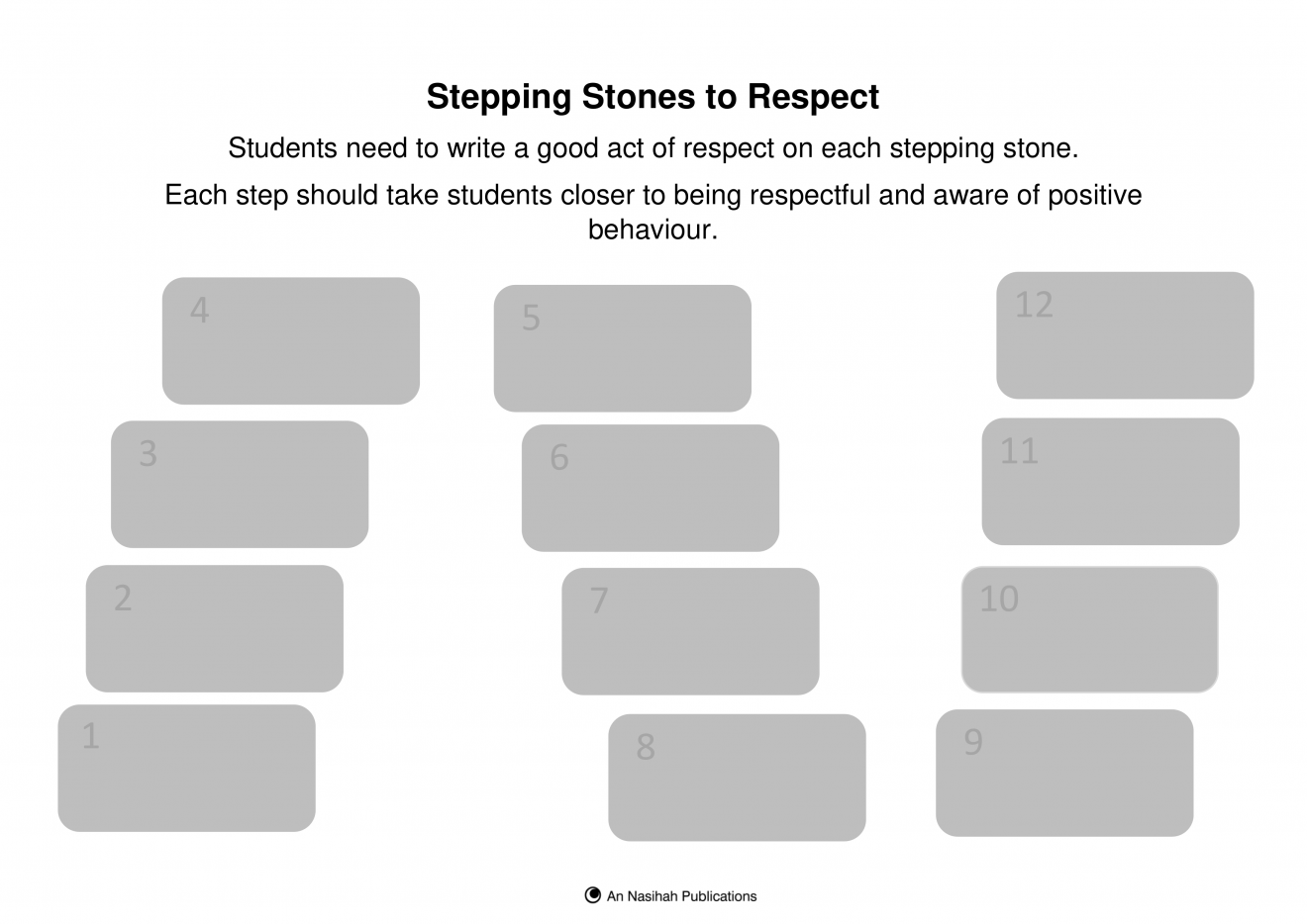 Respect Stepping Stones Activity | An Nasihah Publications