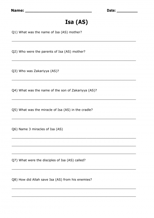 Isa (AS) Questions | An Nasihah Publications
