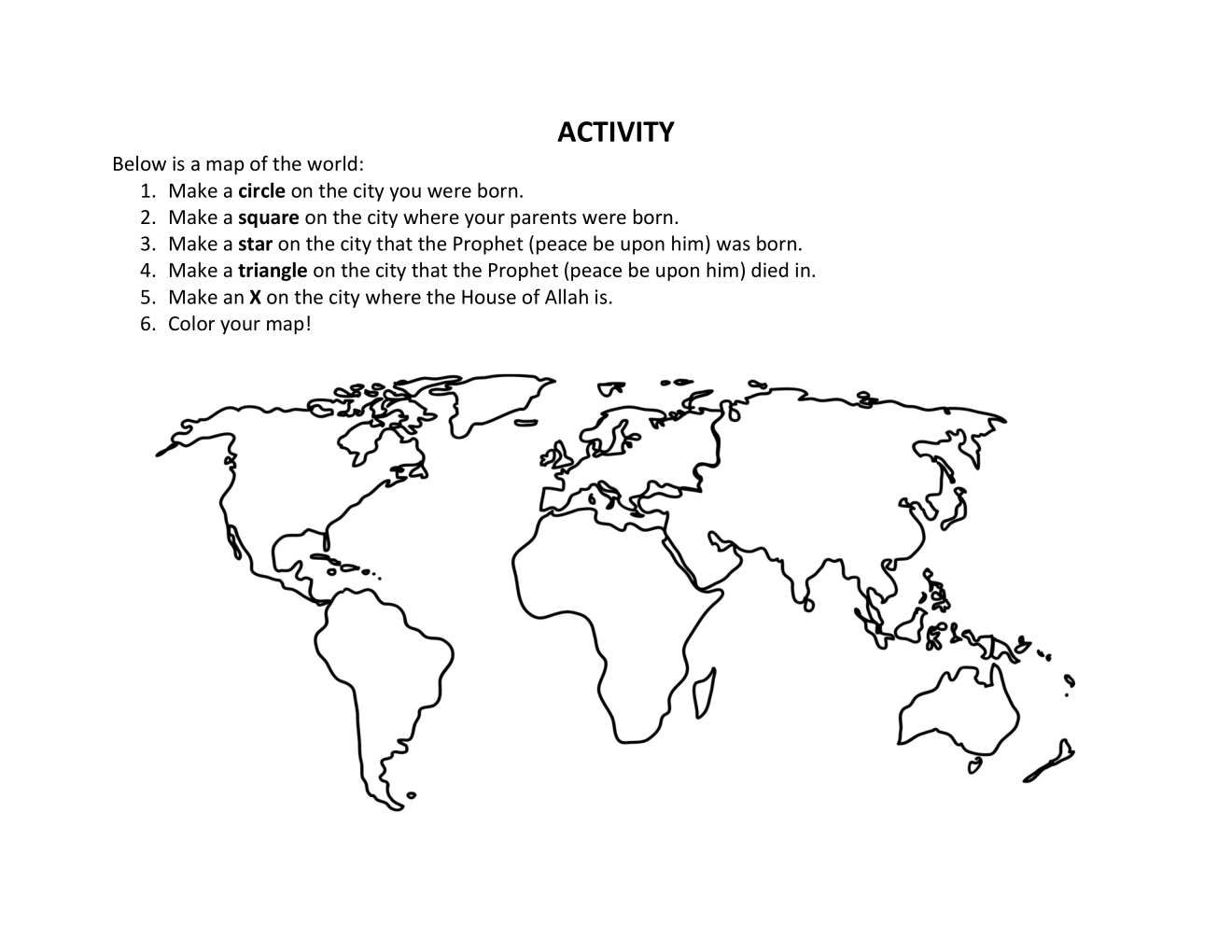 Sirah Worldmap | An Nasihah Publications