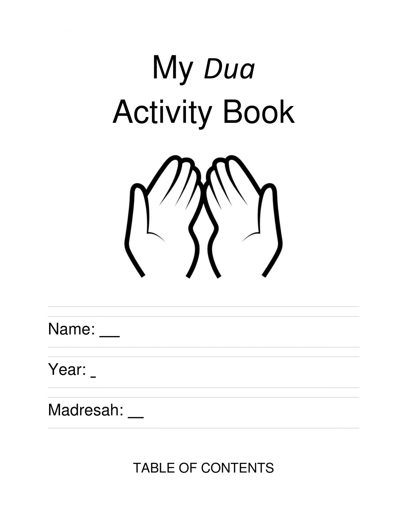 My Dua Activity Book | An Nasihah Publications