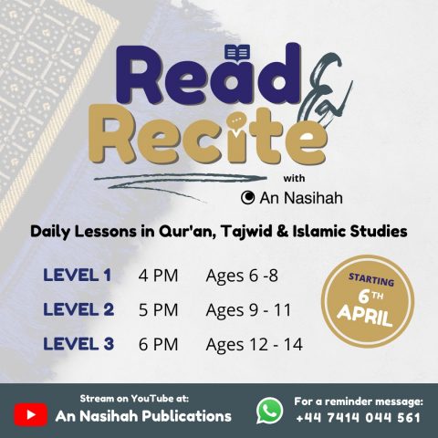 Read and Recite with An Nasihah | An Nasihah Publications