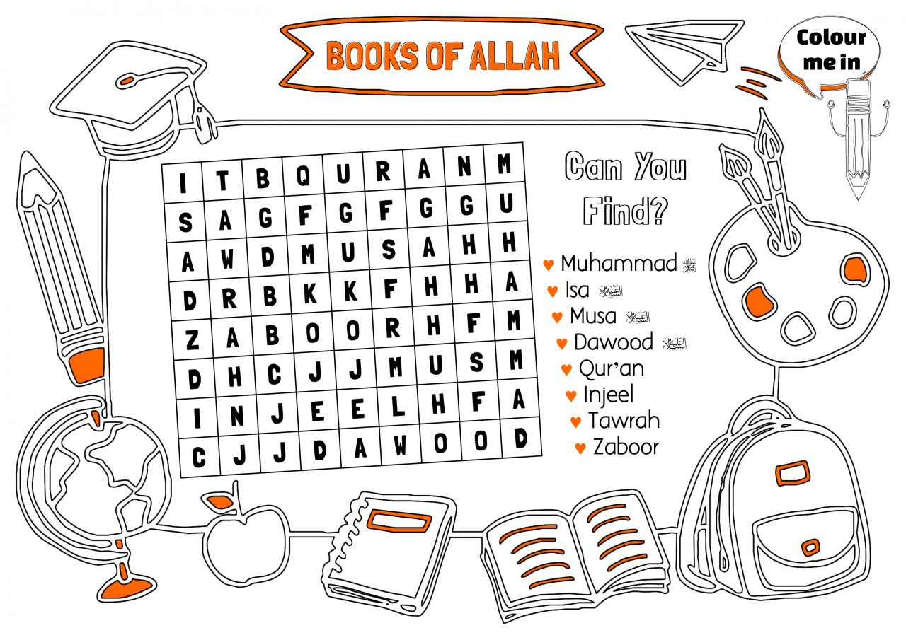 Books of Allah - Puzzle Activities | An Nasihah Publications