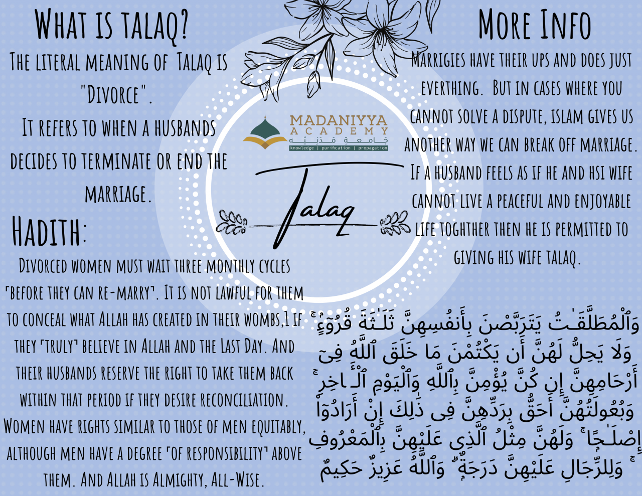 Talaq Booklet | An Nasihah Publications
