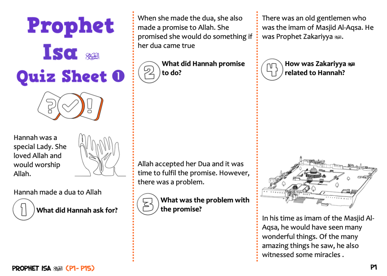 Isa AS Worksheets | An Nasihah Publications
