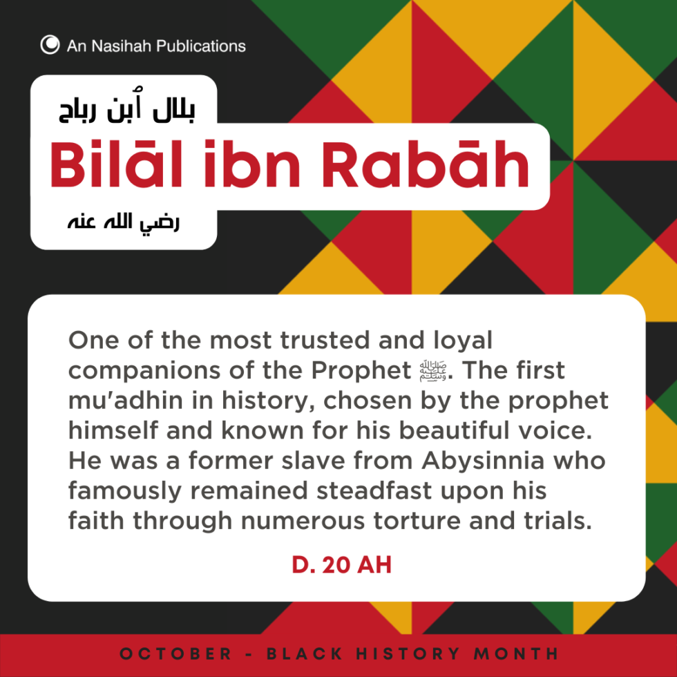 Black History Month - Sahaba | An Nasihah Publications